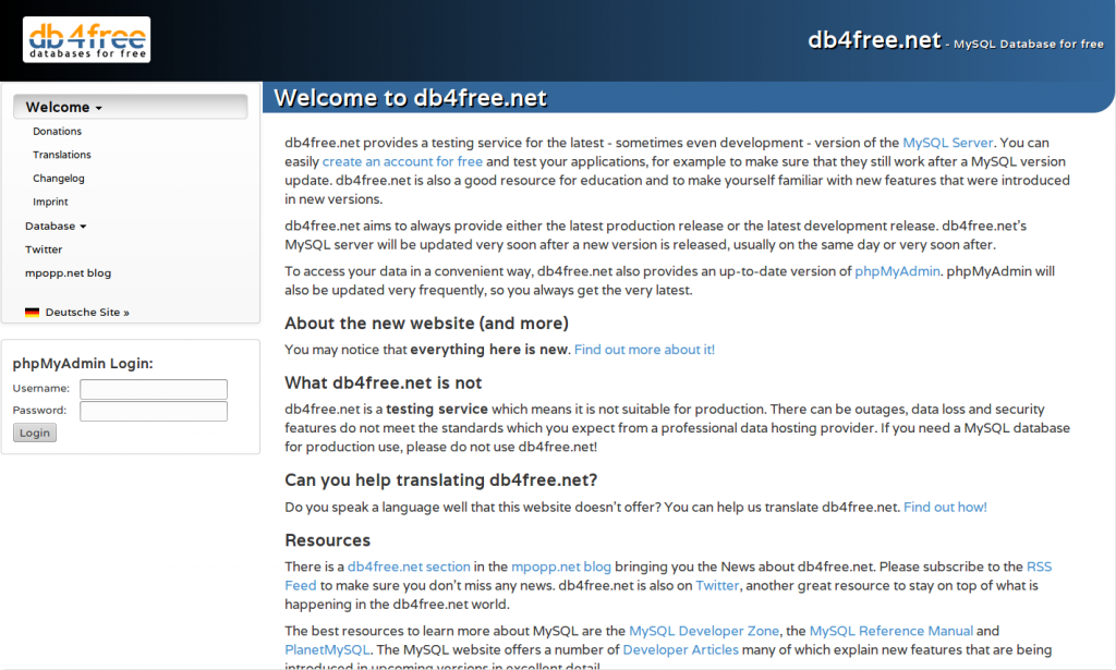 db4free.net | mpopp.net blog – Markus Popp